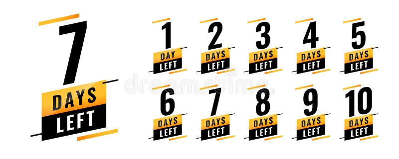 Days Left Countdown Template Time is Running Out for Special Deal Stock ...