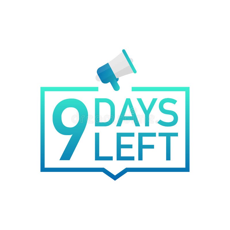 Eight Days To Go. Time Icon. Vector Illustration Stock Vector ... Eight Days To Go. Time Icon. Vector Illustration Stock Vector ...
