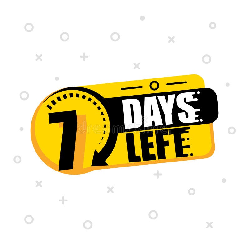 Days Remaining Stock Illustrations – 271 Days Remaining Stock ...