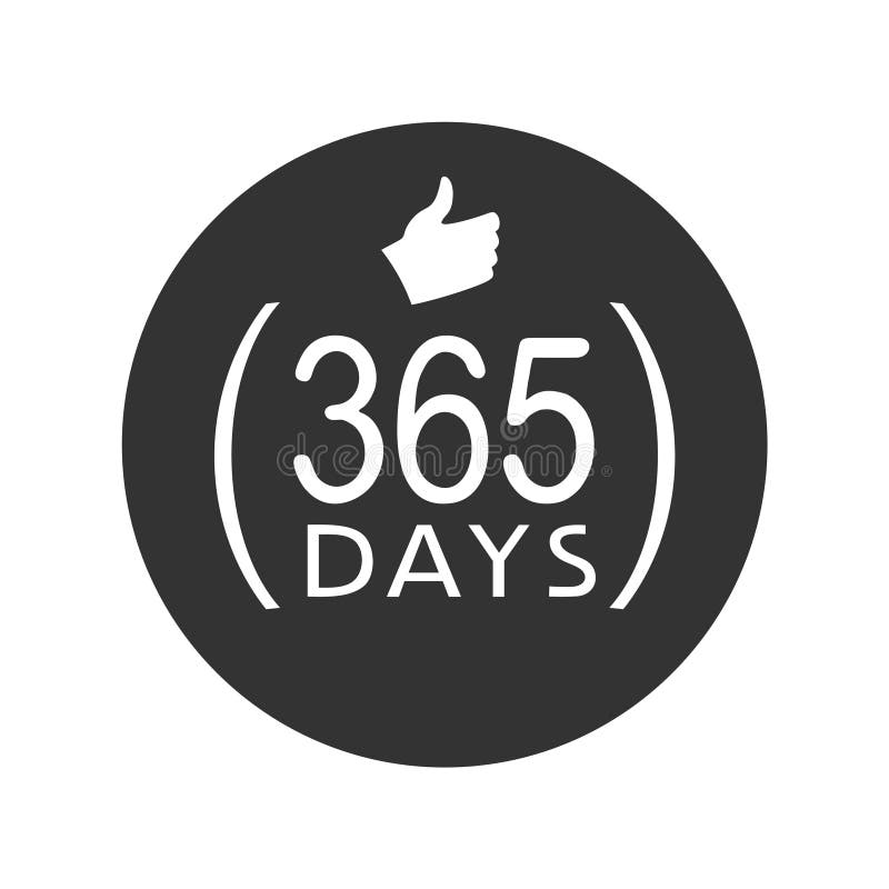 365 days message symbol stock vector. Illustration of concept - 265879950