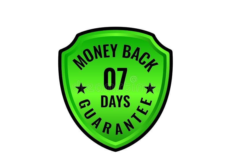 07 Days Money Back Guarantee Stock Vector - Illustration of collection ...