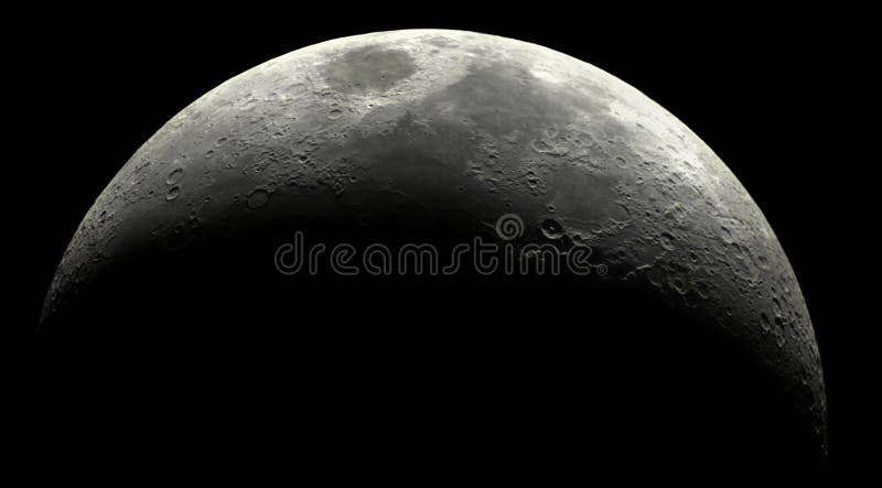 5 days moon stock image. Image of background, crater - 177493189