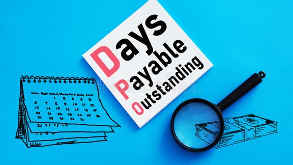 Days Payable Outstanding is Shown Using the Text Stock Photo - Image of ...