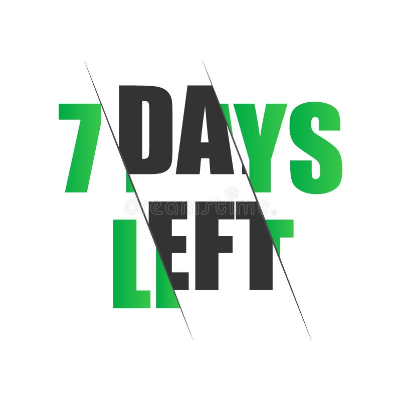 Seven Days To Go. No of Days Left To Go Badges Stock Vector ... Seven Days To Go. No of Days Left To Go Badges Stock Vector ...