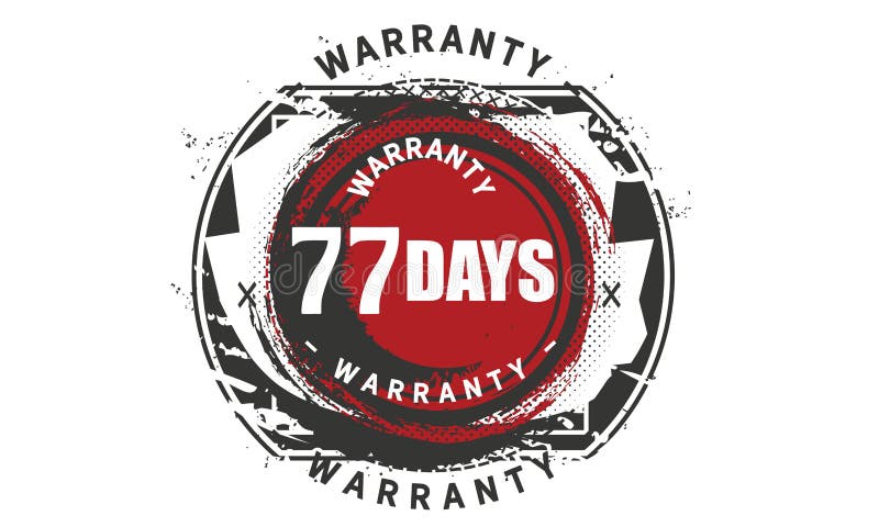77 Days Warranty Design,best Black Stamp Stock Vector - Illustration of ...