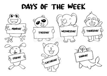Days Week Stock Illustrations – 25,159 Days Week Stock Illustrations ...