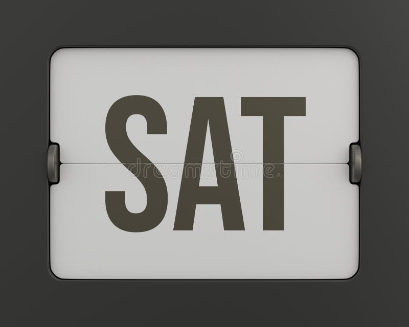 Days of a Week Flip Calendar. 3D Illustration Stock Illustration ...