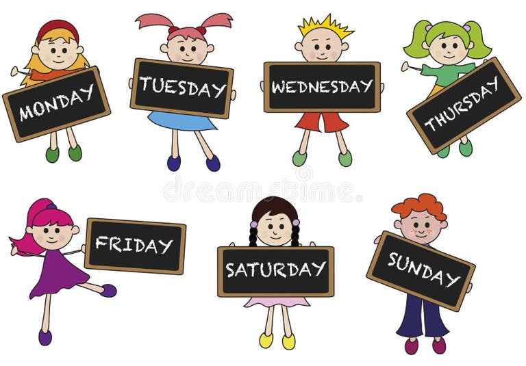 Days Week Stock Illustrations – 24,618 Days Week Stock Illustrations ...