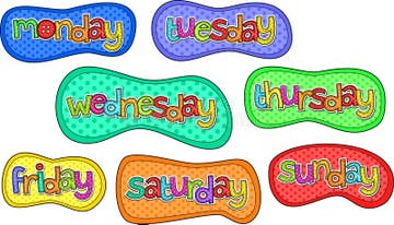 Days Week Cartoon Stock Illustrations – 871 Days Week Cartoon Stock ...