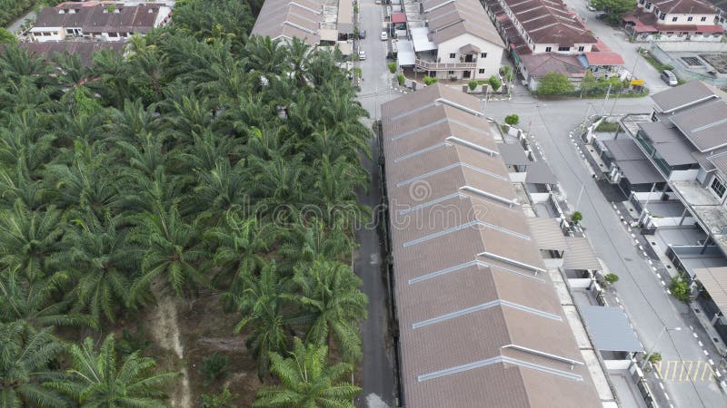 Daytime Aerial Scene at Residential Area. Stock Image - Image of asia ...