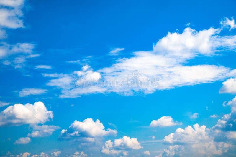 Daytime Blue Sky with White Clouds for Background Stock Image - Image ...
