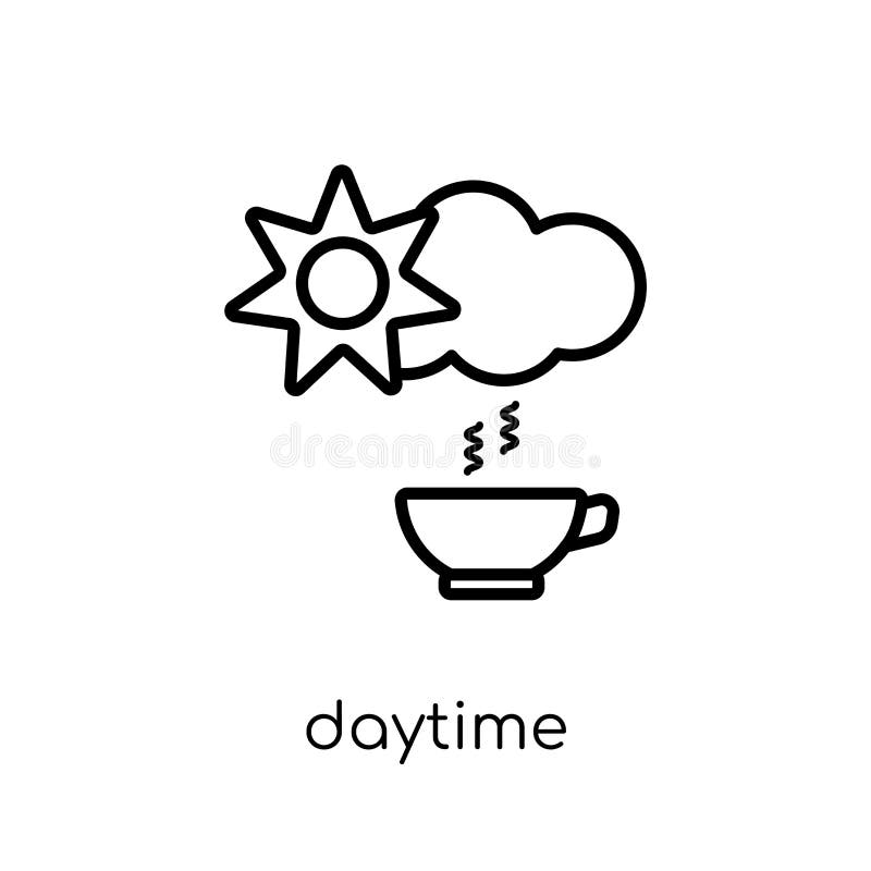 Daytime Icon in Different Style Vector Illustration. Two Colored and ...