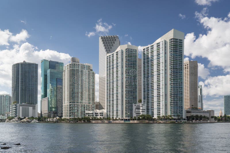 Sunny Miami Beach stock photo. Image of tranquil, destinations - 19905180