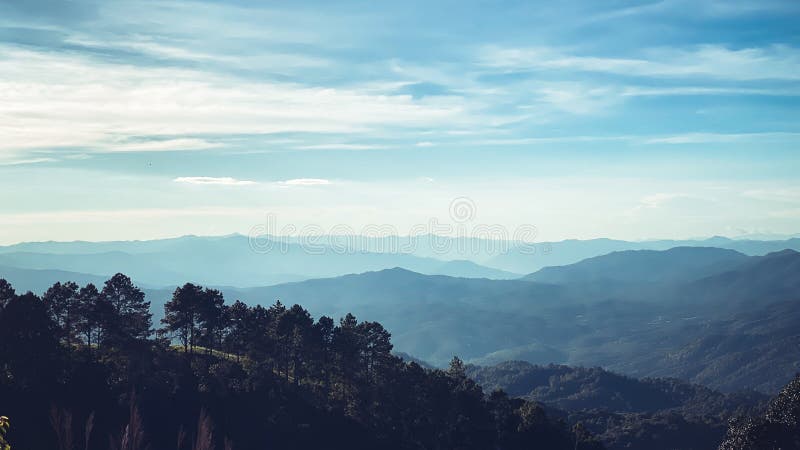 Daytime Mountain Clear Sky Mountain Landscape Stock Photo - Image of ...