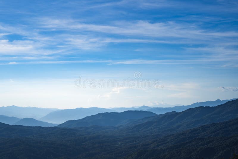 Daytime Mountain Clear Sky Mountain Landscape Stock Image - Image of ...