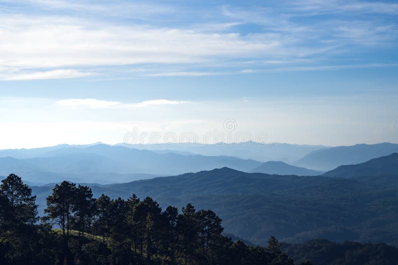 Daytime Mountain Clear Sky Mountain Landscape Stock Photo - Image of ...