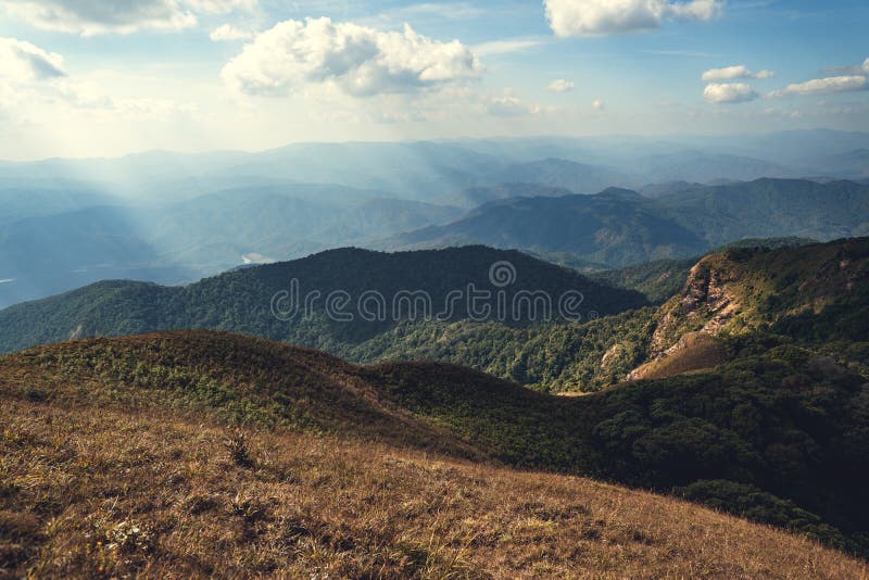 Daytime Mountain Clear Sky Mountain Landscape Stock Photo - Image of ...