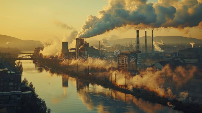 Daytime Pollution in Beautiful Natural Setting with Stunning Scenery ...