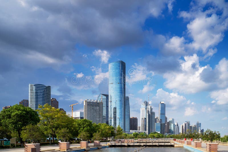 Daytime Shot of the City Skyline Stock Photo - Image of landscape ...