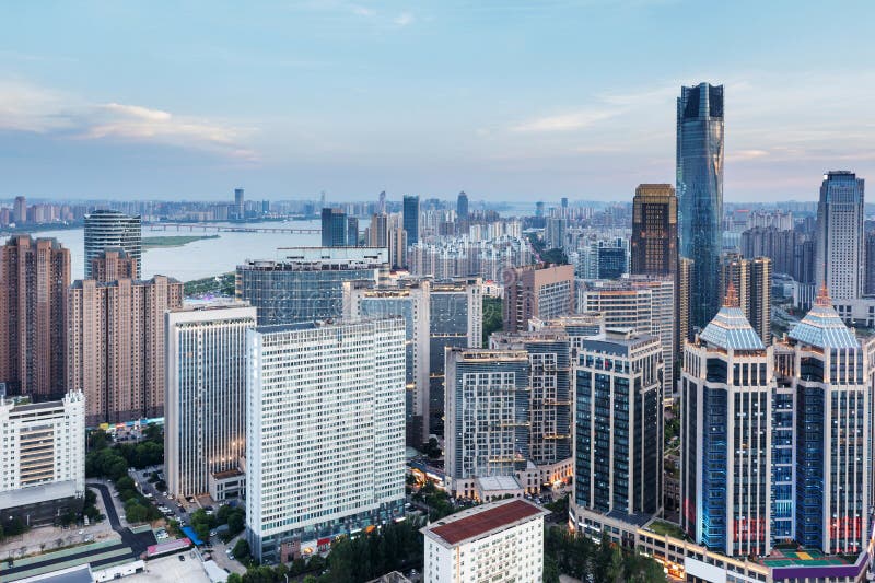 Daytime Shot of the City Skyline Stock Photo - Image of exterior ...