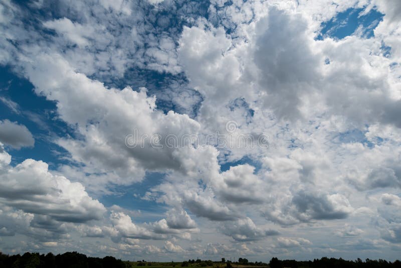 Daytime Sky with Heavy Clouds and Dark Weather Stock Photo - Image of ...