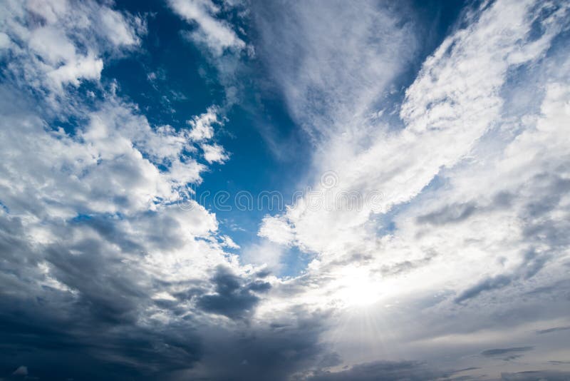 Daytime Sky with Heavy Clouds and Dark Weather Stock Image - Image of ...
