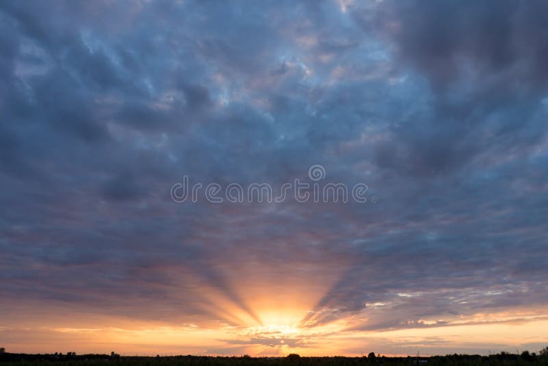 Daytime Sky with Heavy Clouds and Dark Weather Stock Image - Image of ...