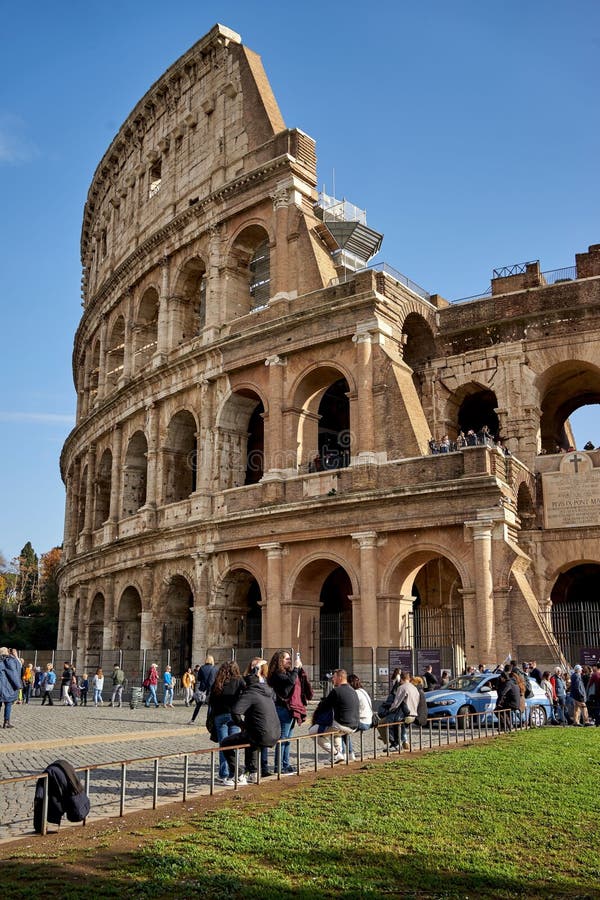 Daytime Vertical Shot of the Colosseum in Rome Editorial Stock Photo ...