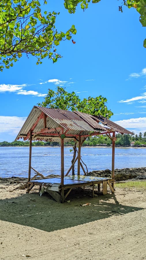 Daytime View on the Beach in Indonesia Stock Photo - Image of view ...