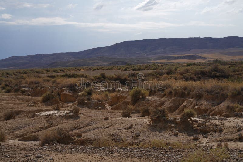 Daytime View of a Deserted Area Landscape Stock Image - Image of travel ...