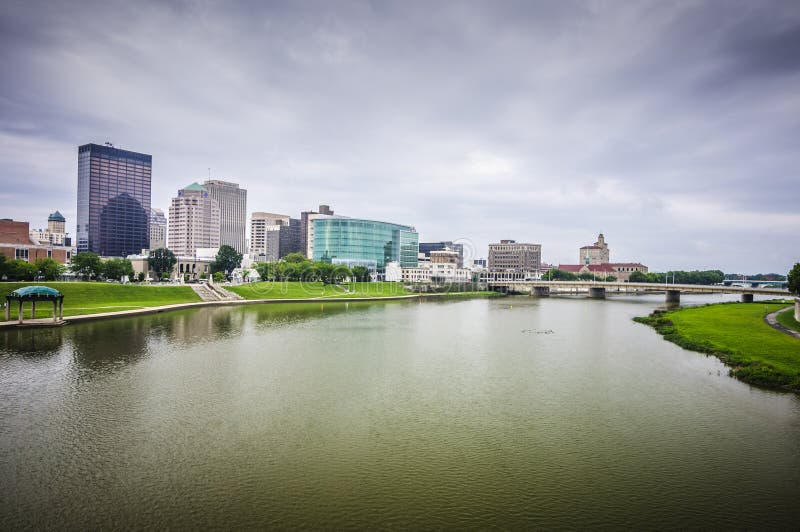 Dayton Ohio Skyline stock image. Image of metropolitan - 20760367