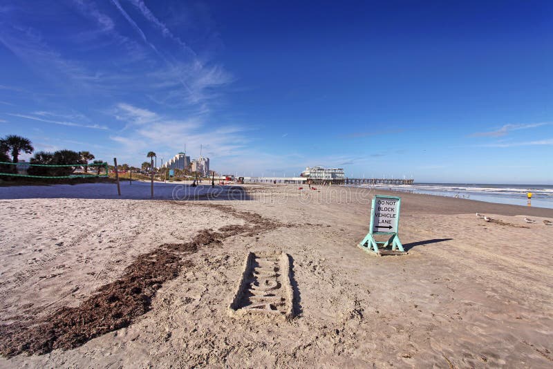 Daytona Beach, Florida, USA Skyline. Stock Photo - Image of location ...