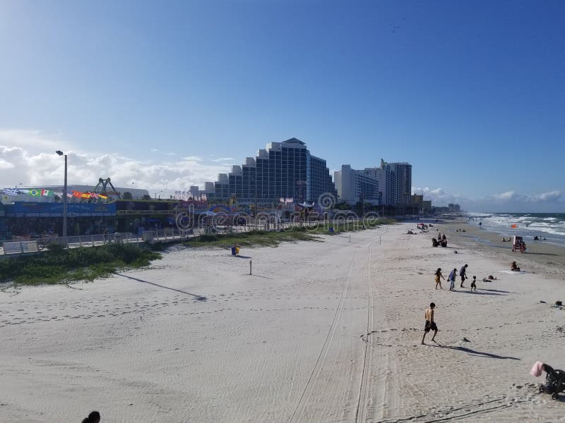 Daytona beach boardwalk stock image. Image of calm, atlantic - 15104207