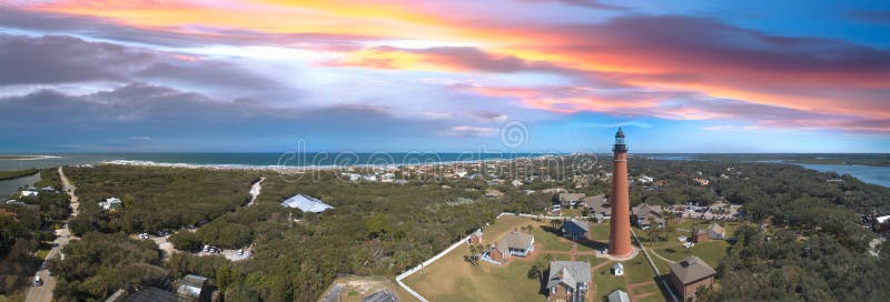 Daytona, Florida - Panoramic Aerial View of the Beautiful Ponce De Leon ...
