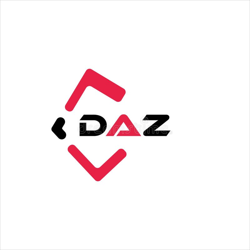 DAZ Creative Minimalist Letter Logo. DAZ Unique Vector Initials ...