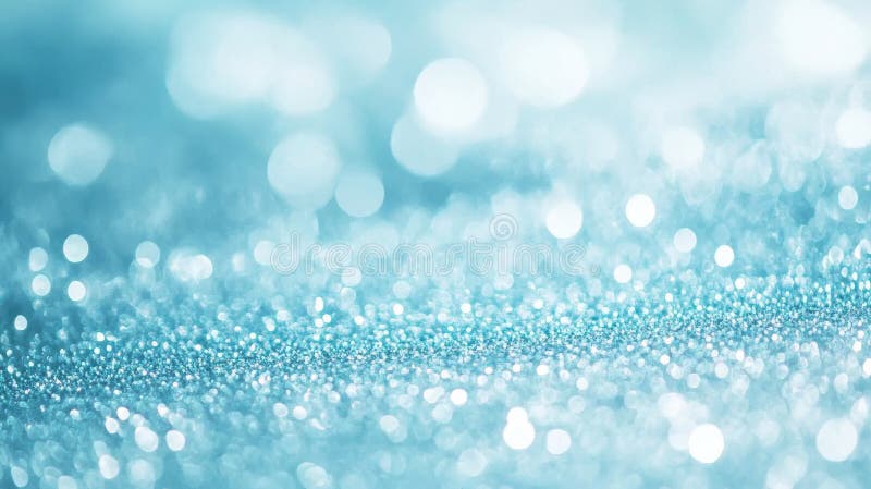 A Dazzling Abstract Light Blue Backdrop Featuring Bokeh Sparkles and ...