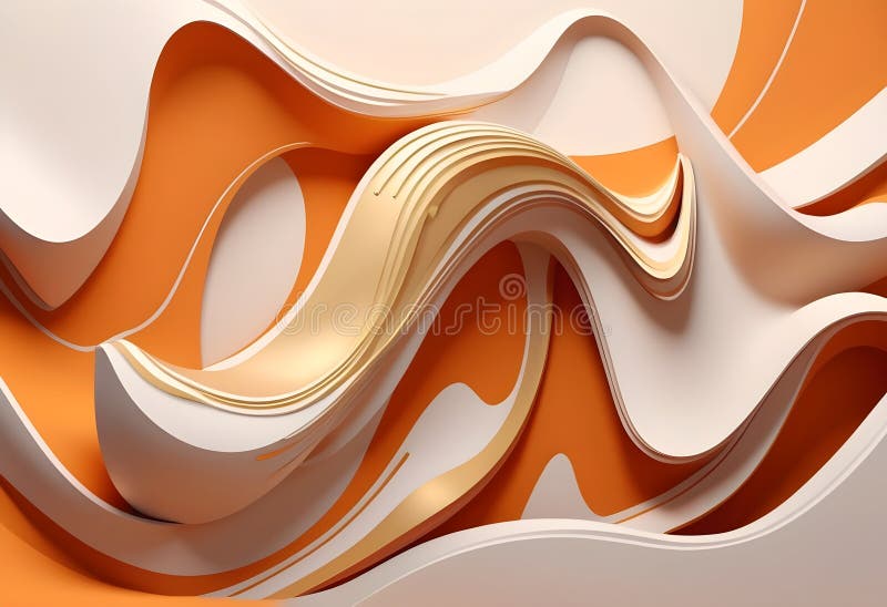 Dazzling, Amorphous 3D Structures in a Prismatic Color Scheme Stock ...