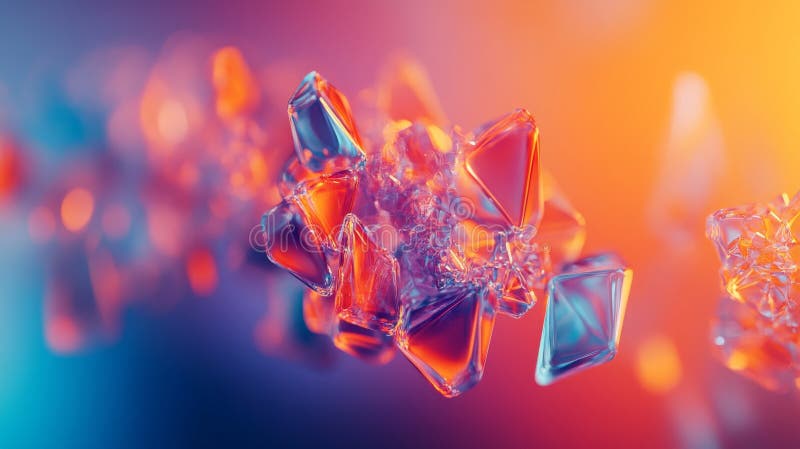 A Dazzling Backdrop Adorned with Various Shiny Shapes and Vivid Colors ...