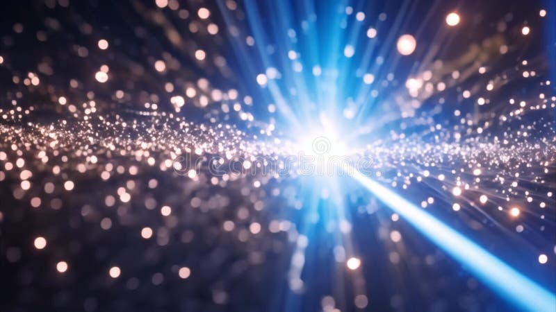 Abstract Light Burst with Sparkle Effect Stock Video - Video of beam ...