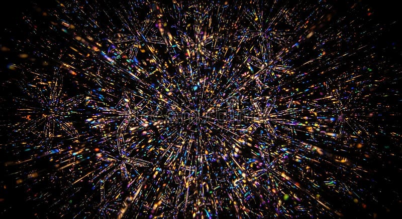 A Dazzling Burst of Light with a Starry Appearance Fills the Frame ...