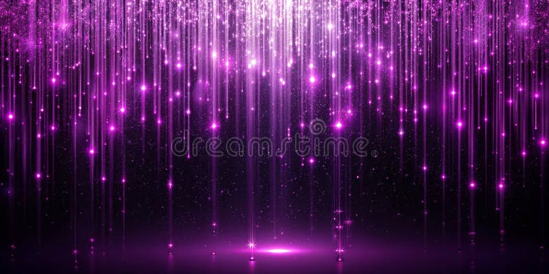 A Dazzling Display of Deep Purple Light Particles in a Vertical Fall ...