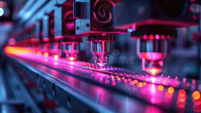 Dazzling Display of Laser Beams in an Optical Physics Lab - Captivating ...