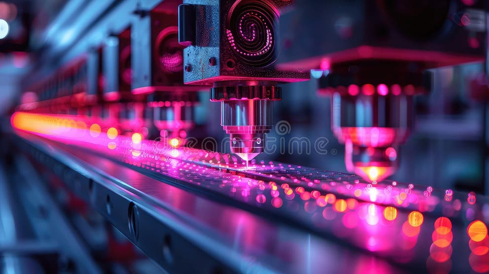 Dazzling Display of Laser Beams in an Optical Physics Lab - Captivating ...