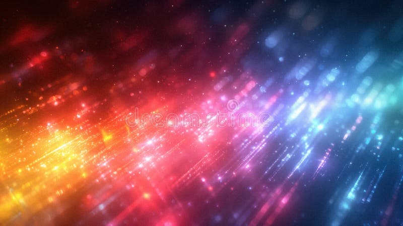 A Dazzling Display of Multicolored Light Rays with a Sense of Velocity ...