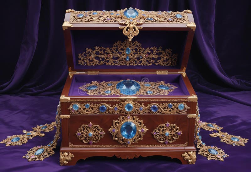 A Dazzling Display of Opulence and Mystery Stock Illustration ...