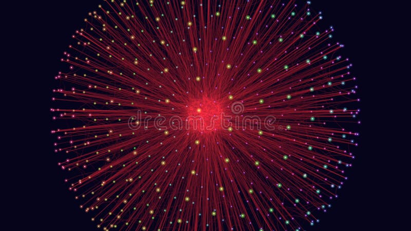 Dazzling Display Vibrant Sparks Explode in Circular Formation on a Dark ...