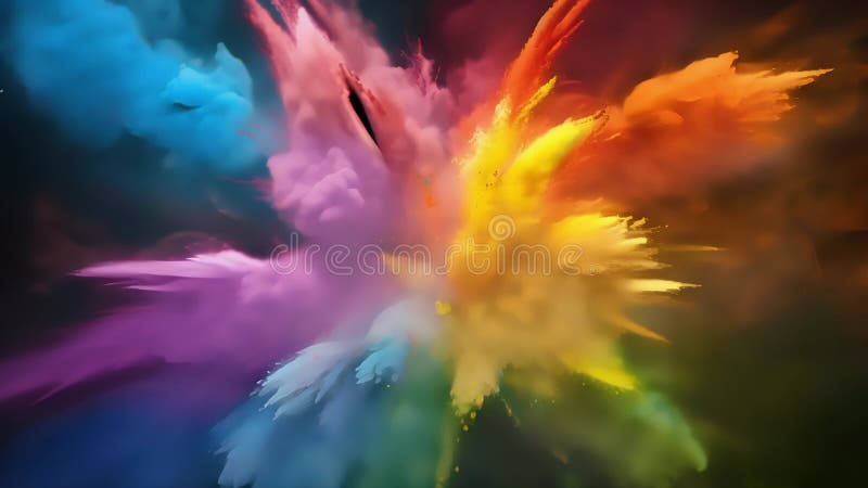 A Dazzling Explosion of Colors As If a Rainbow Exploded into a Million ...