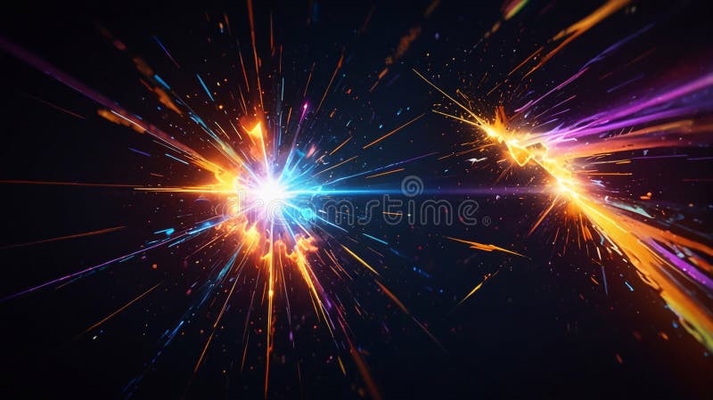 A Dazzling Explosion of Vibrant Light and Color, Featuring Sharp ...