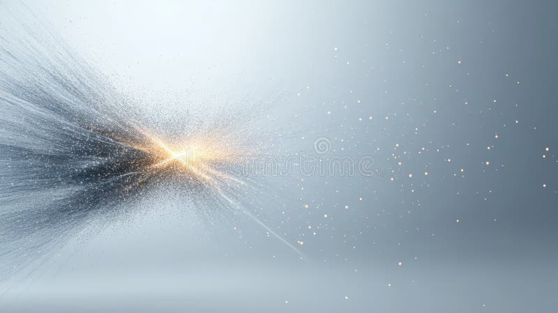 Dazzling Explosion of White and Gold Light, a Radiant Vibrant Abstract ...