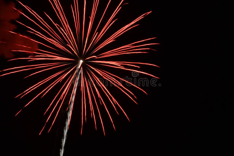 Dazzling Firework Lighting Up the Night Sky Stock Photo - Image of ...
